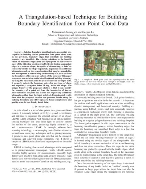 Pdf A Triangulation Based Technique For Building Boundary