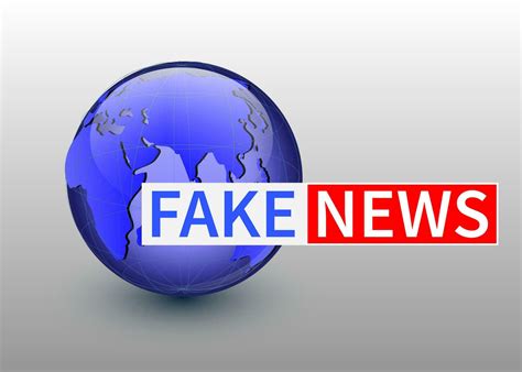 Fake News World News Backgorund With Planet Tv News Design Vector
