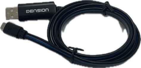 Dension Oplader Android Oplaad Kabel USB A Naar Micro USB 80 Cm Ingebouwde LED Bol