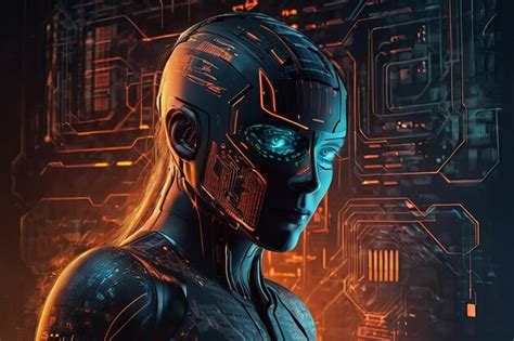 Premium Photo Futuristic Cybersecurity Protecting Virtual Databases With Ai Firewall Enhancing