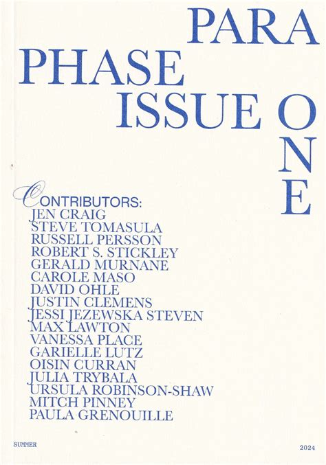 Paraphase Issue 1 Fiend