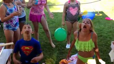 Brother Vs Sister Donut On A String Eating Contest Youtube