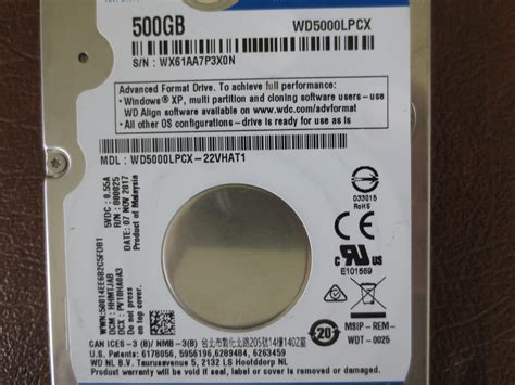 Western Digital WD5000LPCX-22VHAT1 DCM:HHMTJAB 500gb Sata - Effective ...