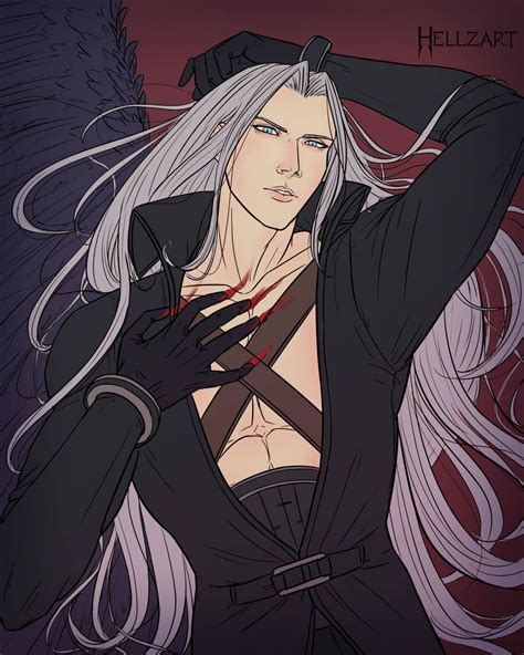 Sephiroth Pin Up Wip 3 By Hellzart On Deviantart