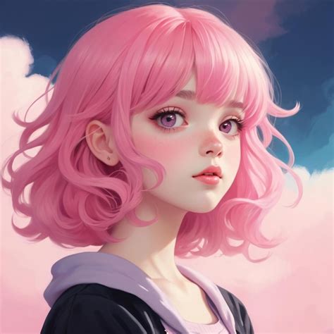 Anime Girl Pink Hair Images Free Download On Freepik
