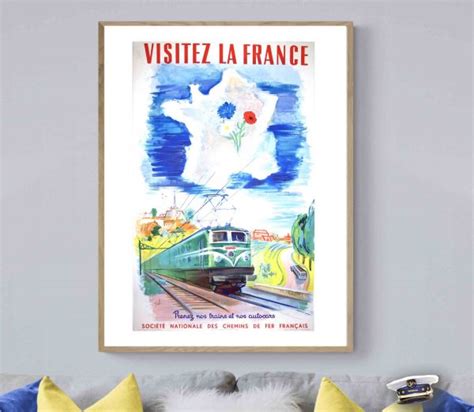 Affiche Sncf Visitez France Affiche Vintage
