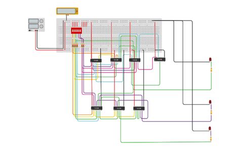 Circuit Design Circuito Comparador 3 Bits Tinkercad