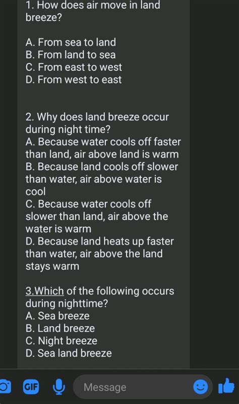1 How Does Air Move In Land Breeze A From Sea StudyX