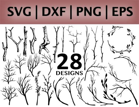 twig svg bundle floral swag svg branch leaves svg png eps etsy