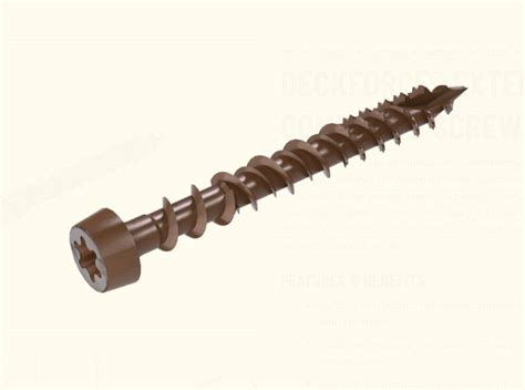 Grip Rite Grdfcs158hag1 Deckforce™ Harbor Grey Composite Deck Screws 155 Piece 8 X 1 5 8 At