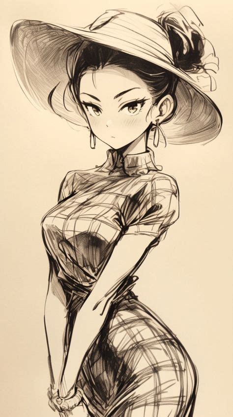 Pin By Anime Sketch Art On Fashion Character Art Art Sketches