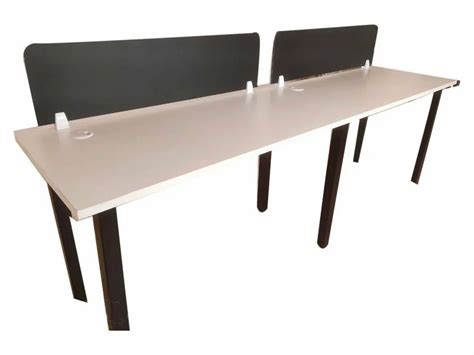 White And Grey Rectangular Linear Side Modular Office Workstation Size X Ft At Rs