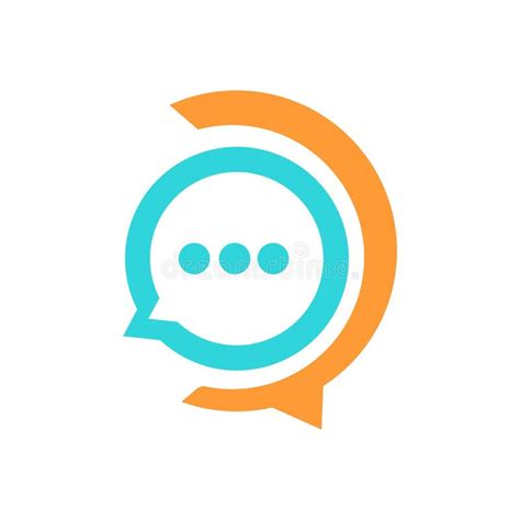 Dialogue Icon Chat Vector Logo Concept Illustration In Flat Style