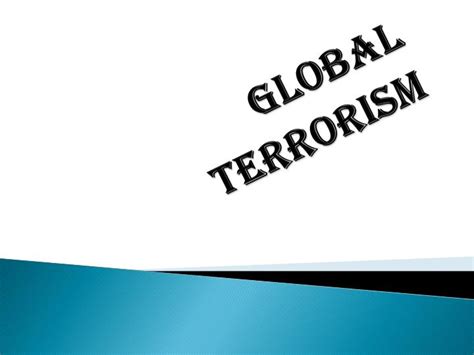 PPT Global Terrorism PowerPoint Presentation Free Download ID