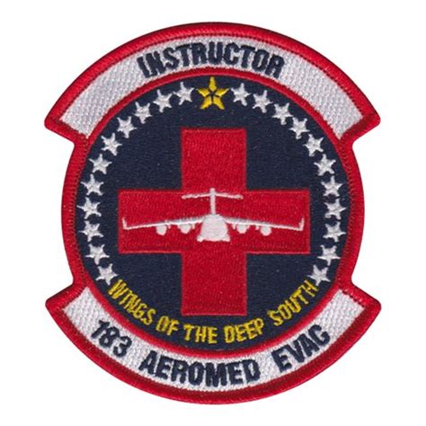 183 Aes Instructor Patch 183rd Aeromedical Evacuation Squadron Patches