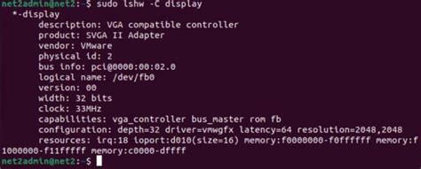 How to display Graphics card information on Ubuntu 22.04