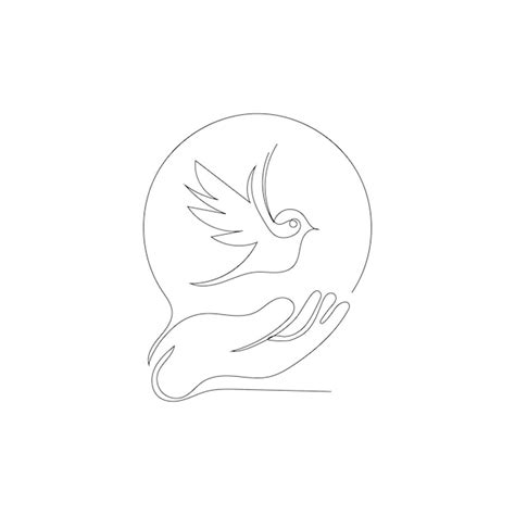 Premium Vector Bird One Line Art Logo