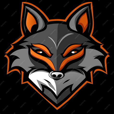 Premium Vector Frontfacing Wolf Artwork