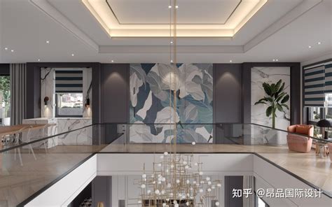 未来方舟320别墅装修 蓝色清新背景墙一眼就爱上了 知乎