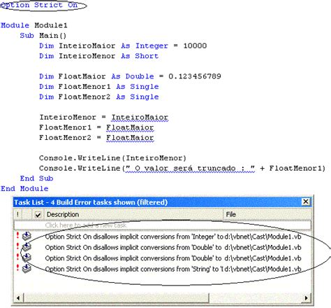 VB NET Conversão entre tipos de variáveis