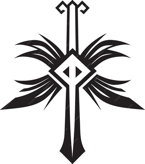 Premium Vector Steel Symphony Crossed Sword Vector Dynamics