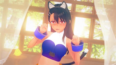 Rule 34 1girls 3d Black Hair Blush Breasts Brown Eyes Cat Ears Cat