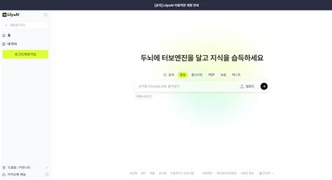 Lilys Ai 그래서 유튜브에서 뭐래 요약 만능 툴