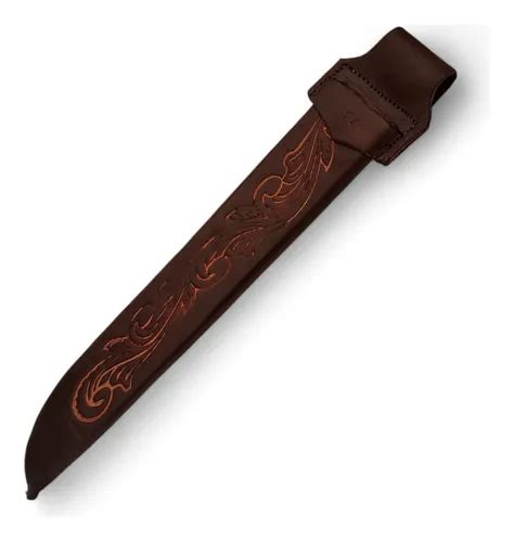 Bainha Floral Couro Legítimo Para Facão 14 Polegadas Parcelamento Sem Juros