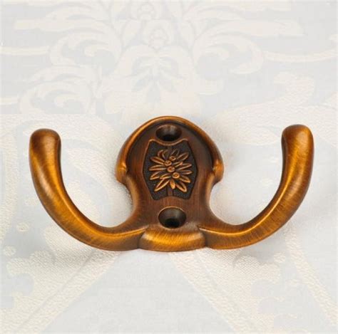Vintage Look Wall Hooks Decorative Hooks Antique Brass Etsy