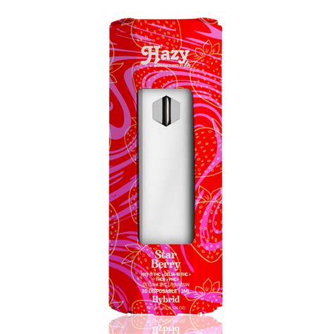 Hazy Extrax Star Berry 3 Gram Vape Hxy 11 Thc Phc Thcb Delta 10