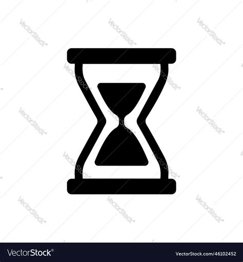 Hourglass Sandglass Icon Royalty Free Vector Image