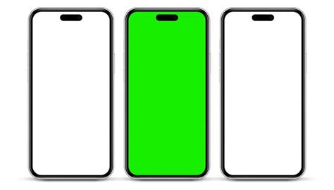 Premium Vector 3d High Quality Smartphone Mockup With Dynamic Island And Isolated Background