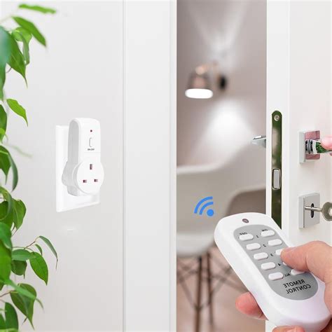4 Uds Enchufe Del Reino Unido Jshteea Control Remoto Inalámbrico