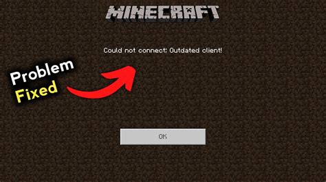 Fix Could Not Connect Outdated Client Minecraft YouTube