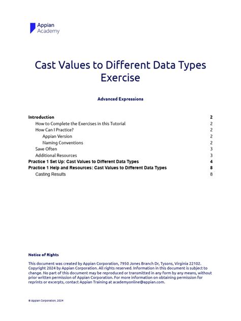 Cast Values To Different Data Types Exercise Pdf Boolean Data Type Data Type