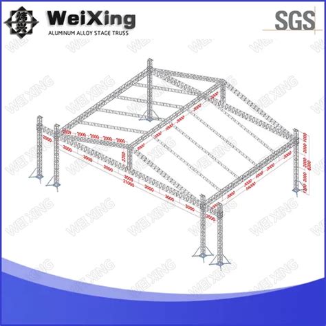 Outdoor Customized Arched Roof Truss Curve Truss Aluminum Circular