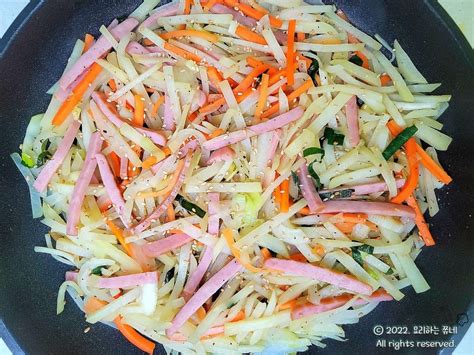 햄 감자채볶음 반드는 법