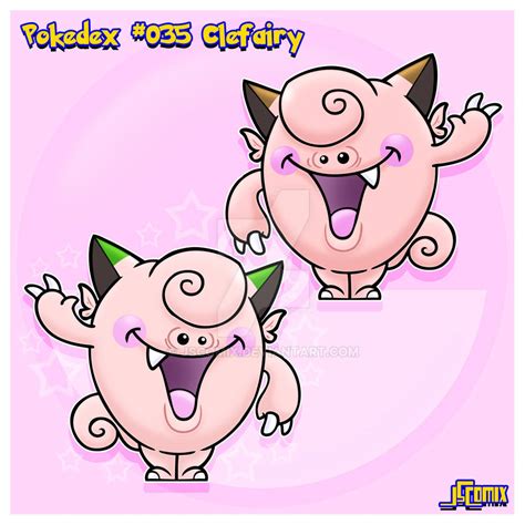 Pokedex 035 Clefairy By Jscomix On Deviantart