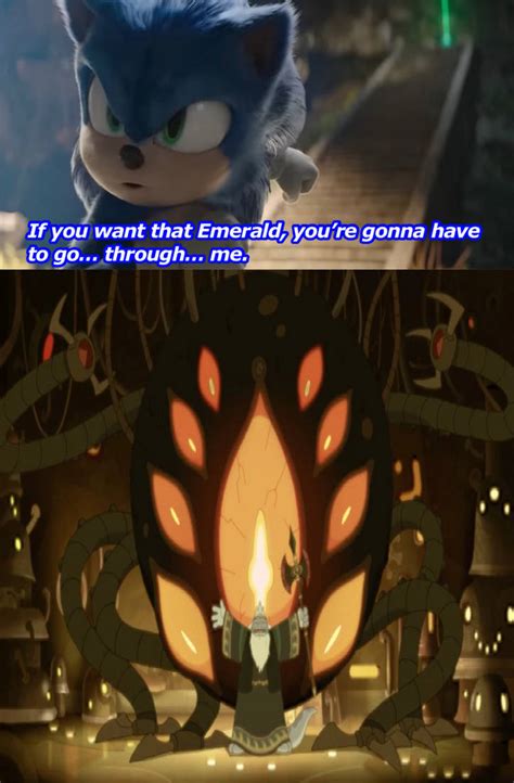Sonic Protects The Emerald From The Core By Negaboss2000 On Deviantart