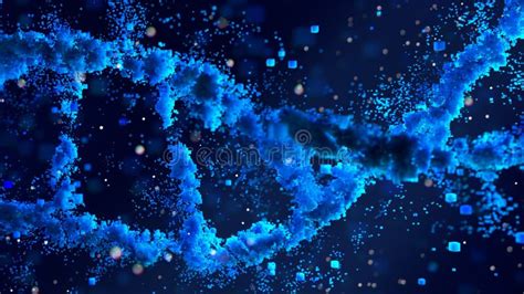 Digital Abstract Dna Gene Helix Spiral Molecule Structure Stock Illustration Illustration Of