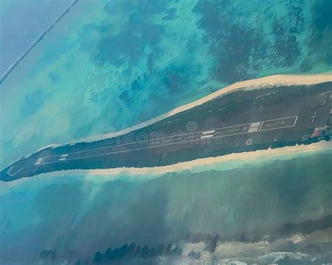 Areal View Of Kavaratti Island Lakshadweep Stock Image Image Of