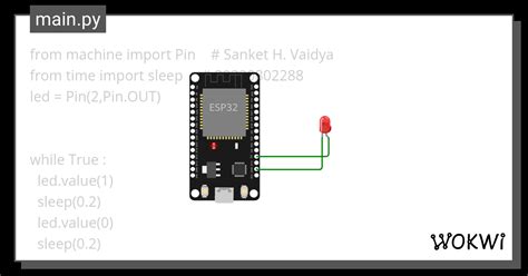 Lab Internal Led Wokwi ESP STM Arduino Simulator