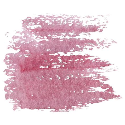 Abstract Watercolor Stain Of Wine Red Isolated On A White Background