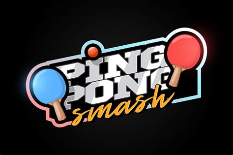 탁구 마스코트 복고풍 스타일의 현대 프로 스포츠 타이포그래피 벡터 디자인 엠블럼 배지 및 스포티 템플릿 로고 디자인 탁구에 대한 스톡 벡터 아트 및 기타 이미지 Istock