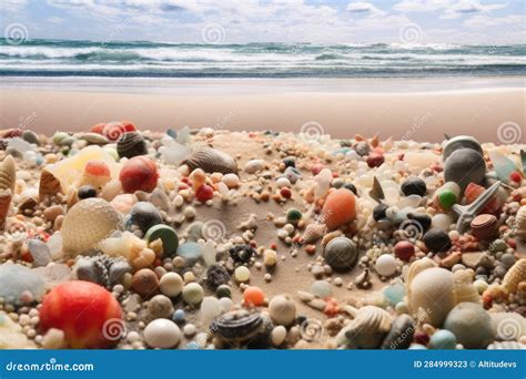 Magnified View Of Microplastics In Sand From A Beach Stock Illustration Illustration Of Sand