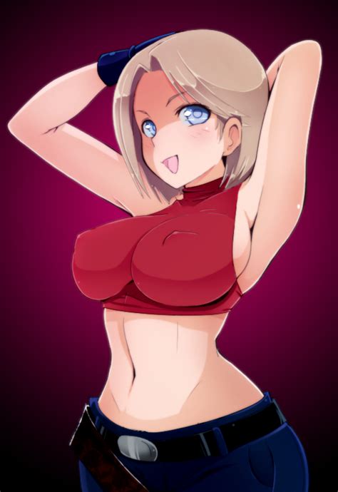 Emanuel Aguilar Blue Mary The King Of Fighters 1girl Armpits Arms