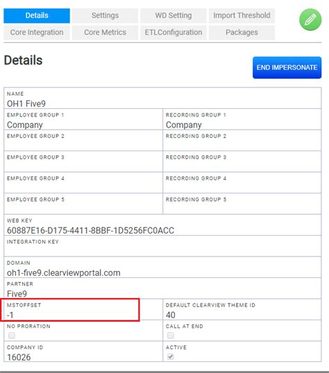 Performance Dashboard Verifying Company Timezone