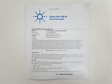 Agilent 2100 Bioanalyzer System With Software And Accessories Lab