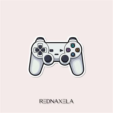 Vinyl White Controller Sticker Outdoor Suitcase Sticker Waterproof