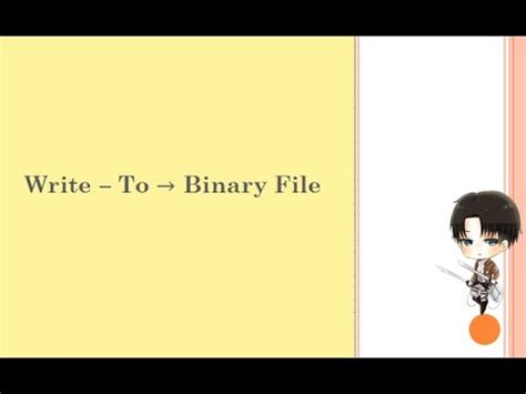 Write Data To Binary File In Java YouTube